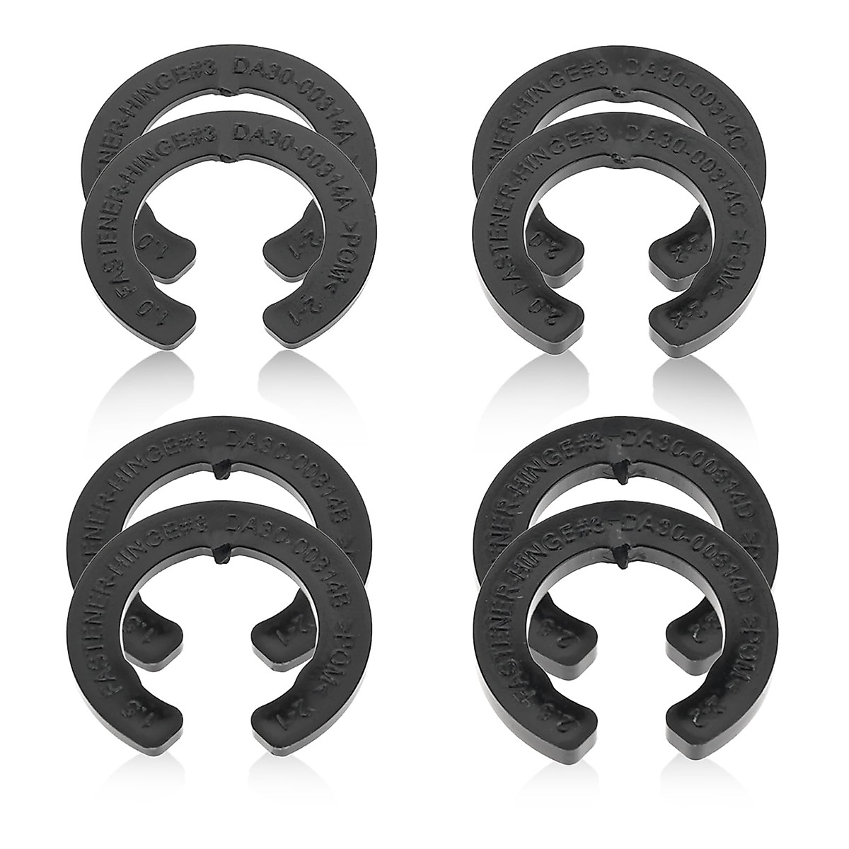 TEENGSE DA99-04158A Hinge Shim Kit, Refrigerator Door Height Adjustment Shim Kits, 4 Different Thickness Refrigerator Door Shim Replacement for DA60-00314C,3282540,PS6448337 DA99-04158A,AP5668209