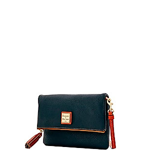 Dooney & Bourke Pebble Grain Foldover Zip Crossbody Shoulder Bag