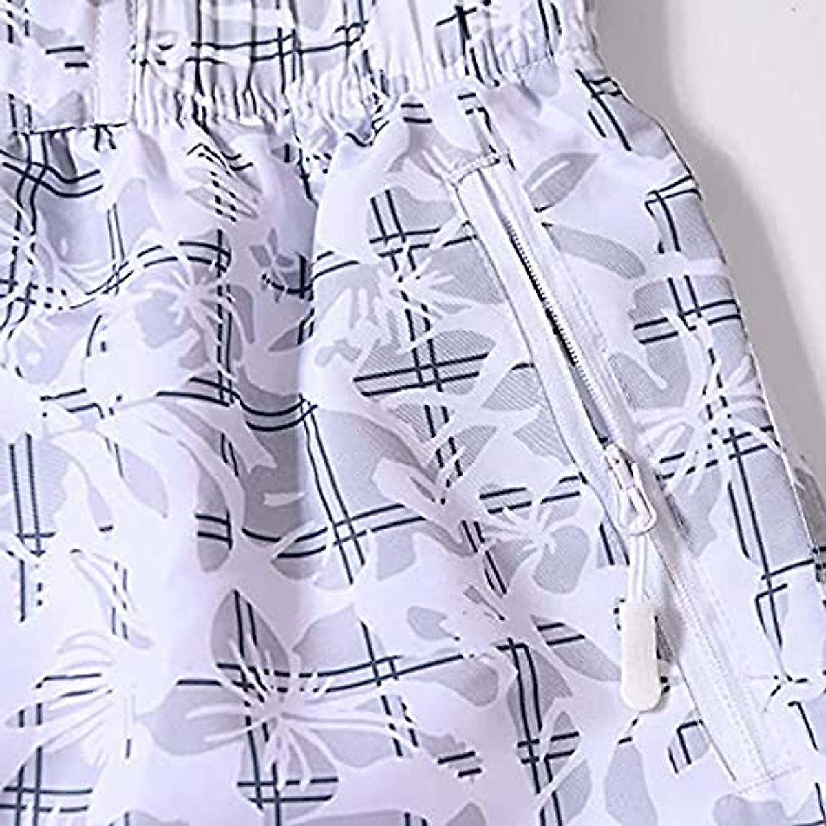 AIchenYW Men's Casual Shorts Drawstring Elastic Waist Printed Beach Short Pants Summer Refreshing Sports Shorts