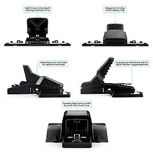 eXuby Pet-Safe & Child-Safe Rat Traps w/Tunnel Design (3-Pack) – Dual Entry for Better Capture Rate - No Harmful Poison - Prevents Accidental Triggering - Avoid Finger Snapping - Setup in Seconds