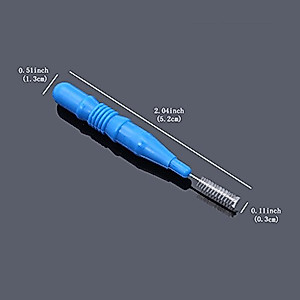 ewinever Interdental Brush,Toothpick Tooth Flossing Head Oral Dental Hygiene Brush, Tooth Cleaning Tool(50 Count)