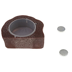 SM SunniMix Magnetic Reptile Feeding Cup Gecko Feeder Ledge Cups Dish Bowl Spider, Brown