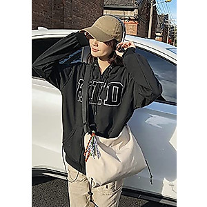 Hobo Bag Women Chic Tote Bag Stylish Students Casual Nylon Soft Shoulder Bag