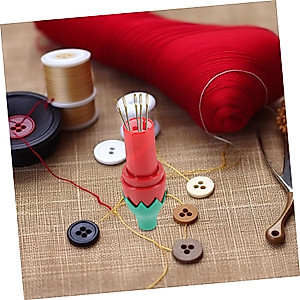 EXCEART 6Pcs Needle Storage Tubes Sewing Needle Pins Box Container Plastic Fruit Shape Tool Box Holder Organizer for DIY Small Items Toothpick Beads Jewelry