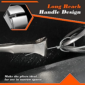SPEEDWOX End Nippers Long Reach 5-1/2 Inch Mini End Cutting Pliers End Cutters Fine Precision Professional Wire Cutter for Jewelry Making Carpenter Construction Tools Nail Remover Mini Nippers