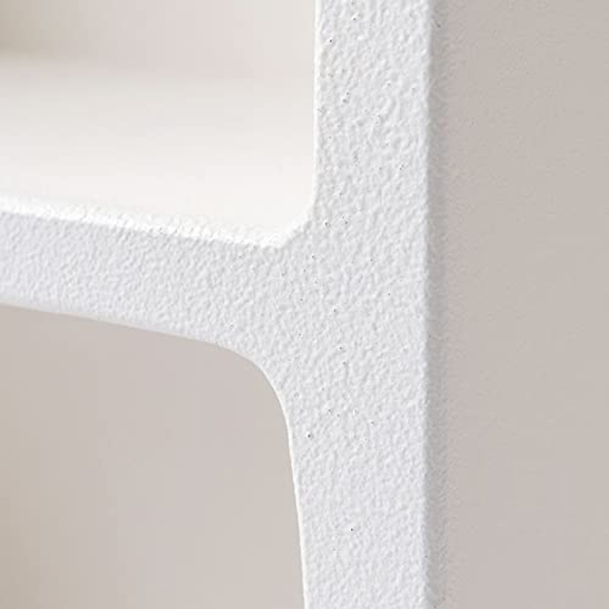 BOOMLATU 2 Tier White Floating Shelves for Wall,15.1" Arched Bathroom Shelves Wall Mounted for Living Room, Bedroom,Office