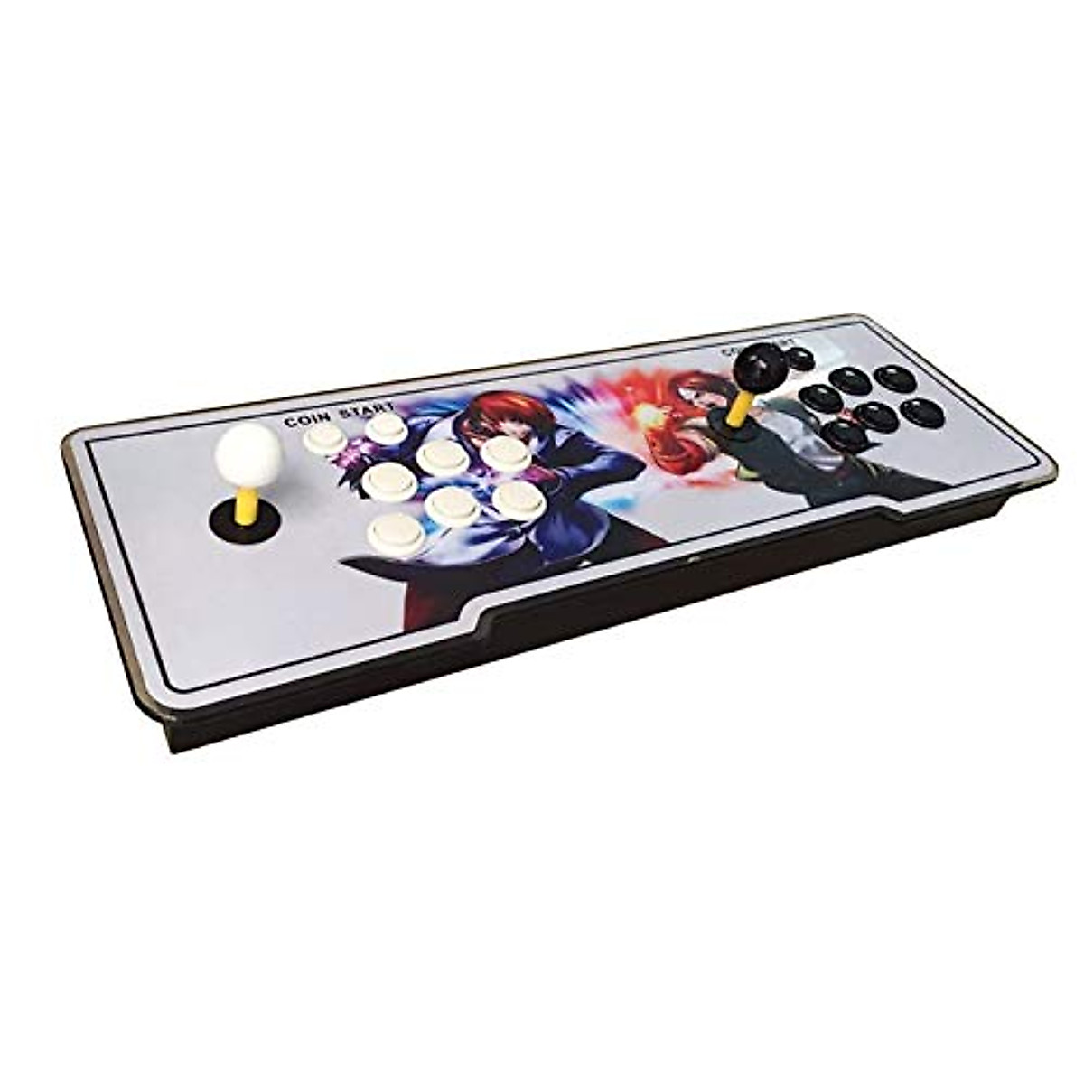 LUULYGO 846-in-1 Home TV Multiplayer Arcade Game Console Kit, Double Joystick Children's Game Console with Pause Function Sensitive Control