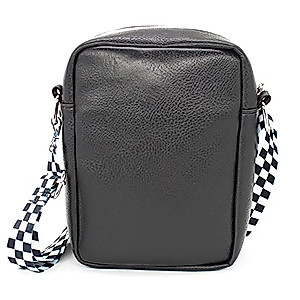 Buckle Down Hanna Barbera Bag, Cross Body, with Tom and Jerry Logo Pose, Black, Vegan Leather