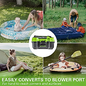 Greenworks 24V 3-Gallon Cordless Shop Vacuum with Hose, Crevice, Floor Nozzle, Battery and Charger Not Included, Wet/Dry (Tool Only), Green