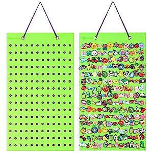 PACMAXI Shoe Charms Organizer, Hanging Shoe Charm Holder with 180 Holes, Portable Shoe Decoration Croc Charms Display Stand, Wall Mounted Display Holder for Shoe Charms(Croc Charms Not Included)
