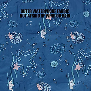 Baby Windproof Stroller Blanket Multifunctional Infant Rainproof Blanket Pram Stroller Polyster Warm Cover for Newborn Baby(85 * 64cm-Tropical)