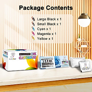 Miss Deer Compatible 280 281 Ink Cartridge for Canon PGI-280XXL CLI-281XXL PGI280XXL CLI281XXL Work with Pixma TR7520 TR8520 TS6120 TS6220 TS8120 TS8220 TS9120 TS9520 (1PGBK, 1BK, 1C, 1M, 1Y) 5 Pack