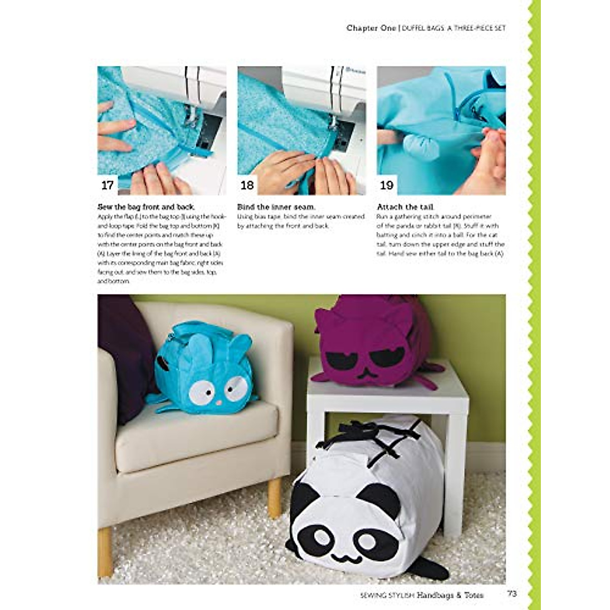 Sewing Stylish Handbags & Totes: Chic to Unique Bags & Purses That You Can Make (Design Originals) Full-Size Pattern Pack Included - Bags for Adults and Kids, Applique Tips, How to Customize, and More