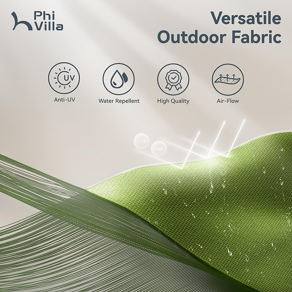 PHI VILLA 13ft Large Patio Umbrellas, Double-Sided Outdoor Market Rectangle Umbrella for Outside, Lime Green