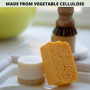 rE: Pop Up Sponges (10Pk) for dishwashing - Made from Vegetable Cellulose, Plastic Free, Biodegradable, Eco-Friendly