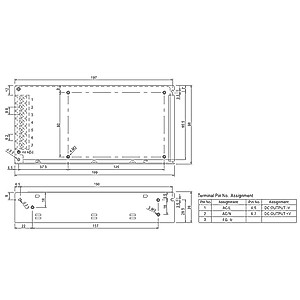 MEAN WELL NES-150-12 NES-150 Series 150 W Single Output 12 V AC/DC Switching Power Supply - 1 item(s)