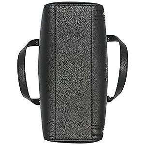 Calvin Klein Reyna Novelty Satchel, Black/Silver