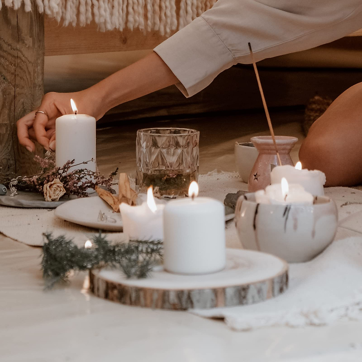 Candle Wick,100 Piece Candle Wicks for Candle Making DIY, 6 Inch Pre-Waxed Cotton Wick with Tabs