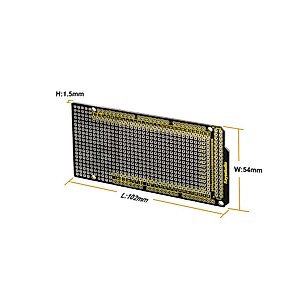 KEYESTUDIO 10PCS Proto Shield for Arduino Mega, Double Sided PCB Prototype Shield Solderable for Arduino Mega R3 2560