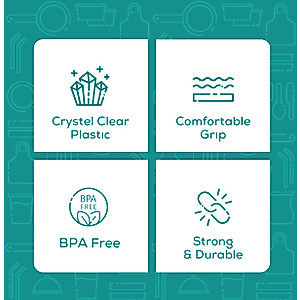 Comfy Package [100 Sets] 16 oz. Crystal Clear Plastic Cups With Flat Lids