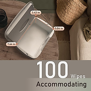 GOGO Pure Baby Wet Wipe Warmer and Wet Wipe Dispenser, Advanced Features - 4 Bright Auto Off LED Ample Lights for Nighttime Changes, Dual Heat for Baby's Comfort, Improved Design and Only at Amazon