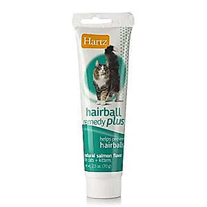 Hartz Hairball Remedy Plus Salmon Flavored Paste for Cats and Kittens, 2.5 Ounce