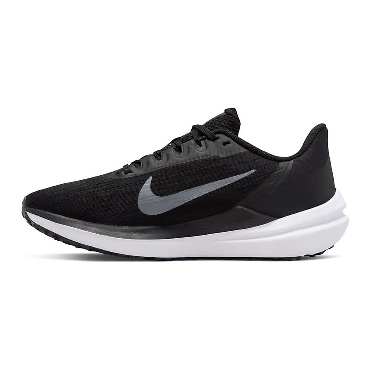 Nike Women's Air Winflo 9 Running Shoes, Black/White-Dk Smokey Grey, 7.5 M US