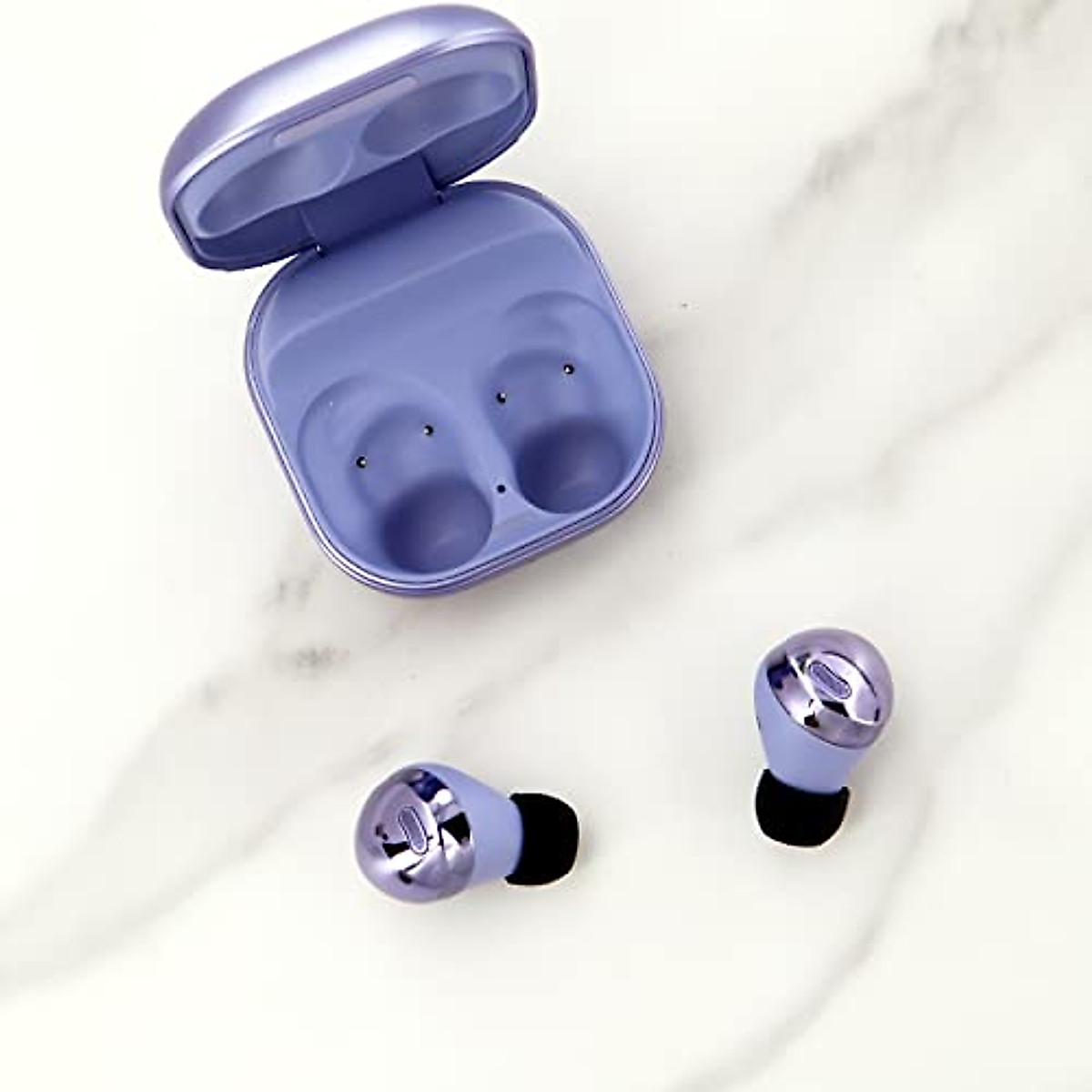 Strap Ear Tips Kit for Galaxy Buds Pro SM-R190, Anti-Lost Soft Silicone Lanyard Neck Rope Cord Leash Replacement Gel Eartips Skin Accessories Compatible with Samsung Galaxy Buds Pro - Black