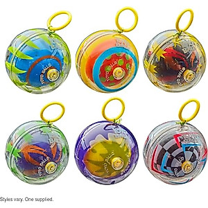 Big Time Toys Yoyo Ball Automatic Return Yoyo, Assorted Colors and Patterns, Never Needs rewinding, New Twist on Old Fun, Enhances Motor Skills and Hand-Eye Coordination, Grows with Skill Level