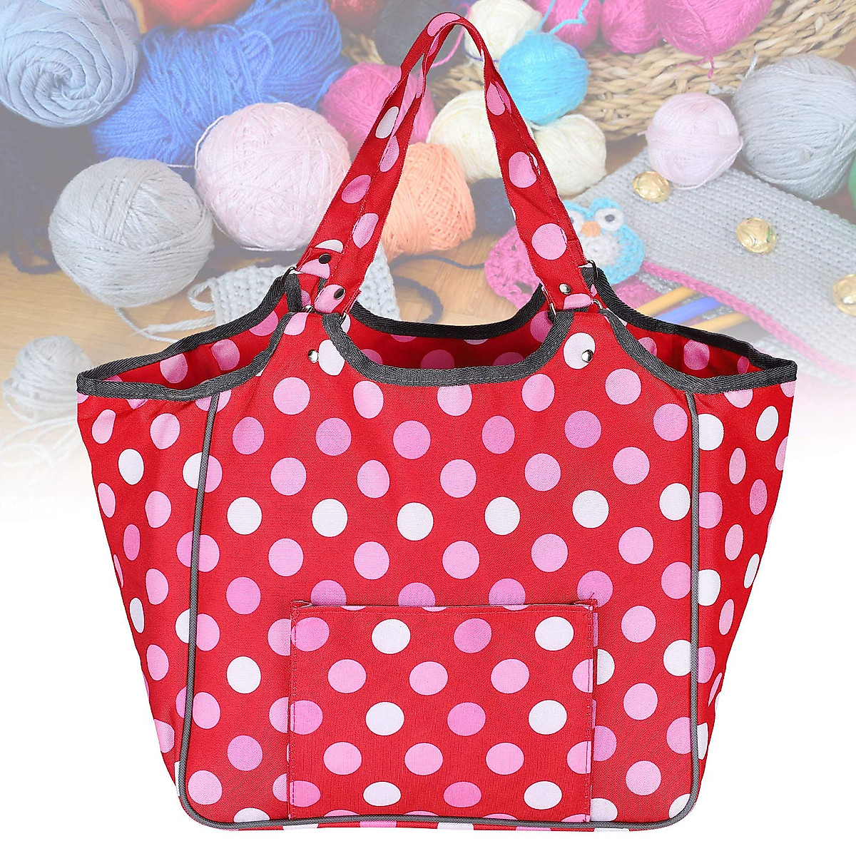 GLOGLOW Knitting Tote Bag, Sewing Machine Carrying Case Household Finishing Storage Tote Bag Portable Dustproof Handbag Knitting Tote Bag Sewing ToolsYarn Storage