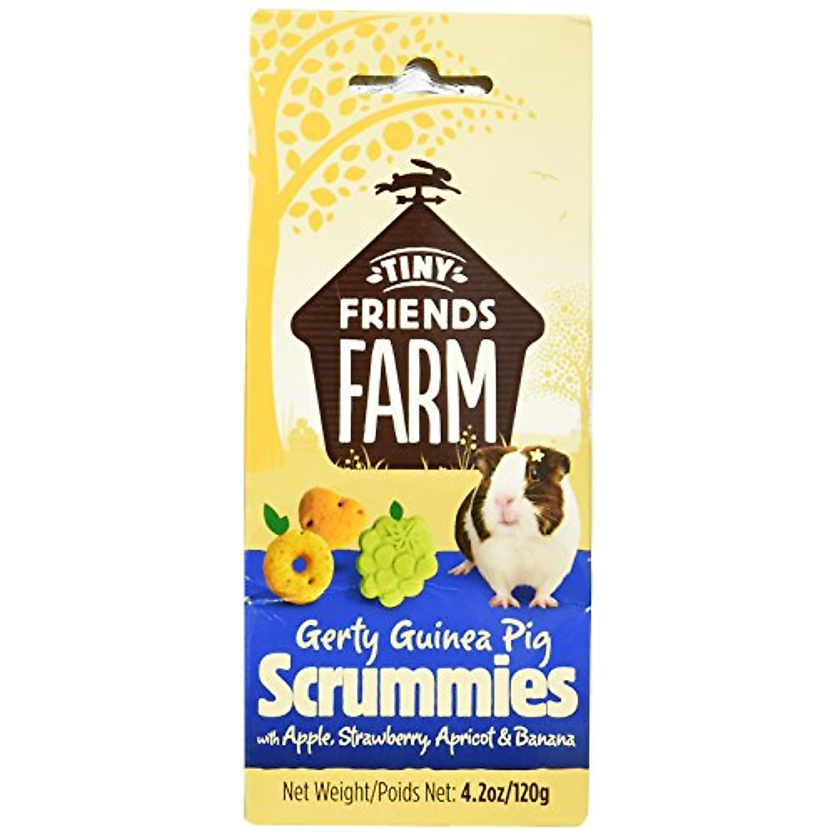 Supreme Gerty Scrummies Apple Strawberry Healthy Baked Bites For Guinea Pig 4.2Z