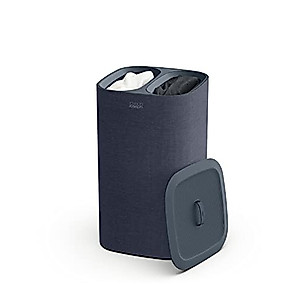 Joseph Joseph Tota 60-litre Laundry Hamper Separation Basket with Lid - Black