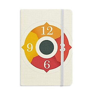 Digital Average Distribution Dial Notebook Official Fabric Hard Cover Classic Journal Diary