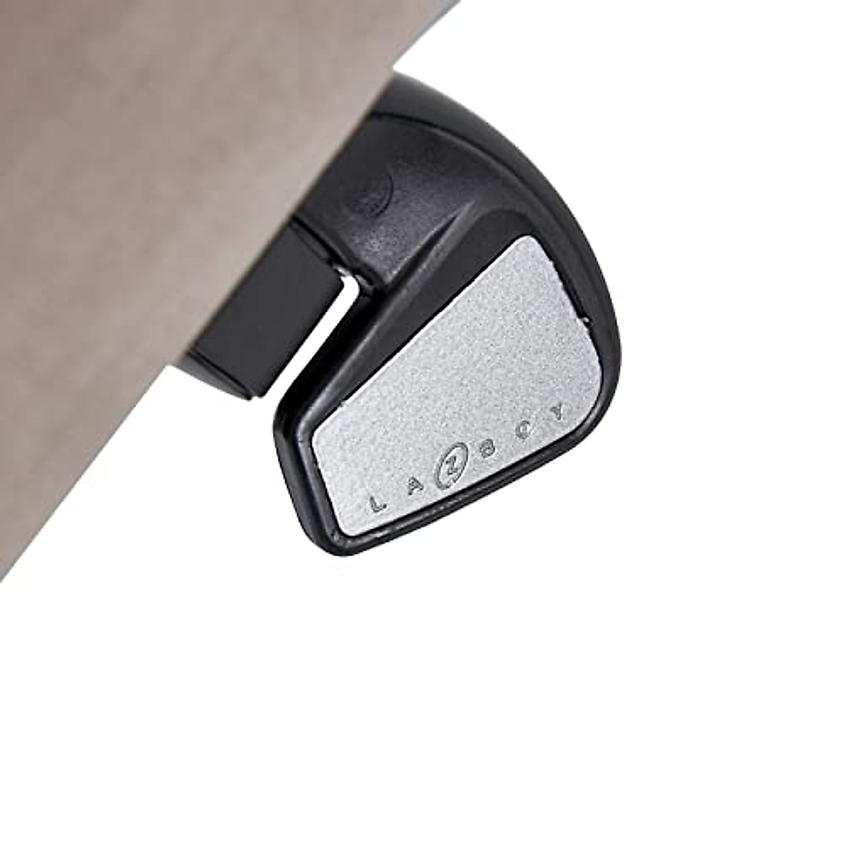 La-Z-Boy Sutherland Quilted Leather Executive Office Chair with Padded Arms, High Back Ergonomic Desk Chair with Lumbar Support, Cream Microfiber Fabric