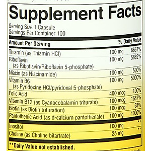 Nature's Way Vitamin B-100 Complex Capsule