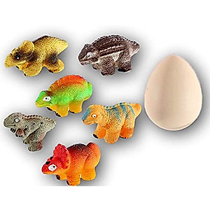 JA-RU Magic Grow Growing Dinosaur Toy (1 Egg Assorted) Surprise Hatching Dino Eggs in Water for Kids. Jurassic Party Favors Easter Basket Stuffers Pinata Fillers. 312-1A