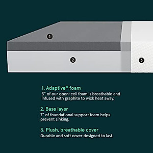 Tuft & Needle - Legacy Original Full Mattress, Medium-Firm Feel, Cooling, Pressure Relief, CertiPUR-US, 100-Night Trial