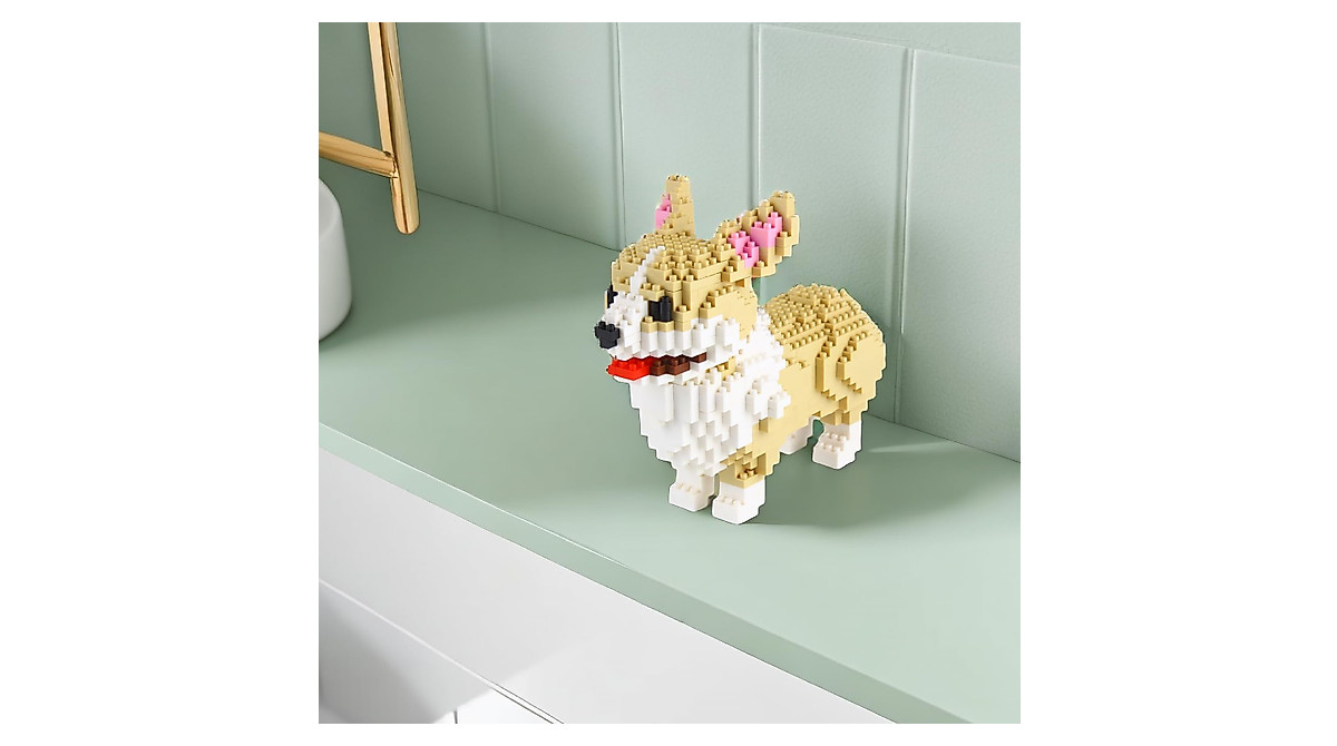 Larcele Corgi Micro Dog Building Blocks - 950 Pieces