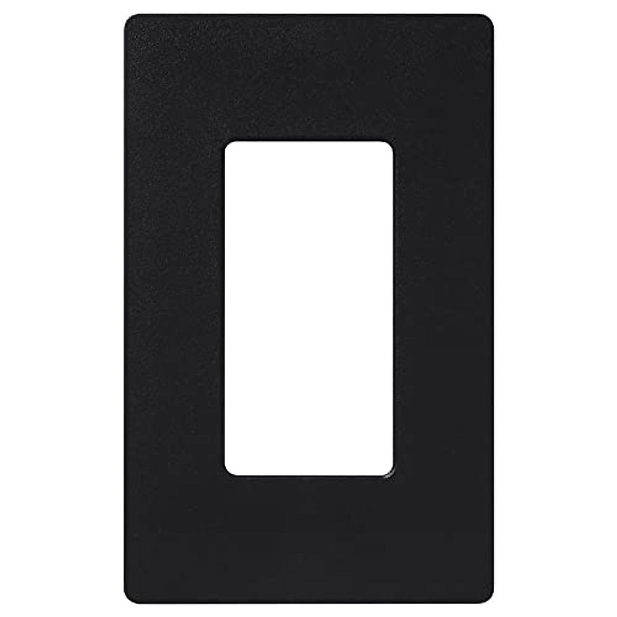 Lutron Claro 15 Amp Duplex Outlet, Black, with 1-Gang Wallplate