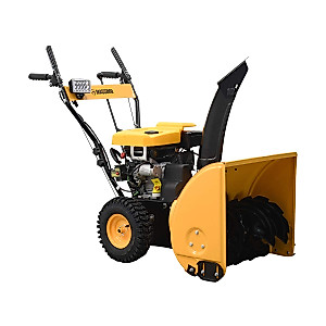 M Massimo Motor 24 inch Gas Snow Blower Thrower 2 Stage Shovel Walk Behind Heavy Duty (24 inch)