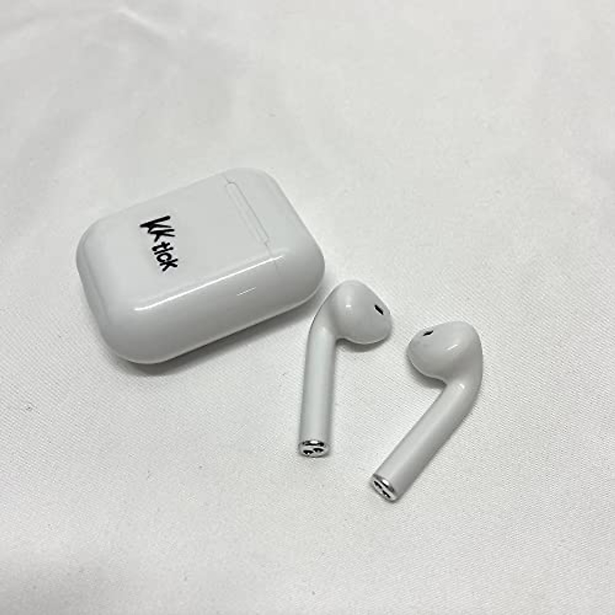 KK TICK Headphones,Wireless Earbuds Bluetooth Earbuds with Wireless Charging Case Wireless Headphones Waterproof Earphones Noise Cancelling.