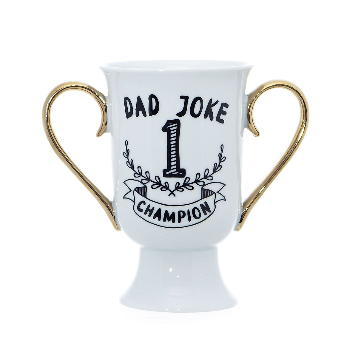 Boxer Gifts Dad Joke Number 1 Champion Trophy Mug | Fun Novelty Father's Day Gift For Dads