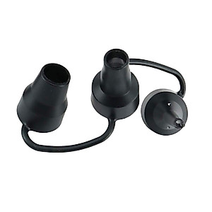 NovelBee Back Flocking Surface Car Travel Inflatable Mattress Air Bed Camping with 2 Air Pillows,Inflatable Pump and Handbag (Black)