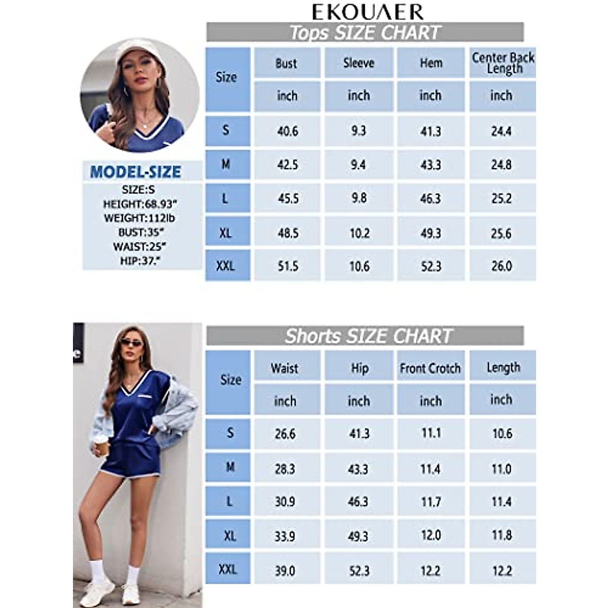 Ekouaer Satin Pajamas for Women's Soft Short Sleeve V-Neck Silk Loungewear Sexy Pjs Set Pink