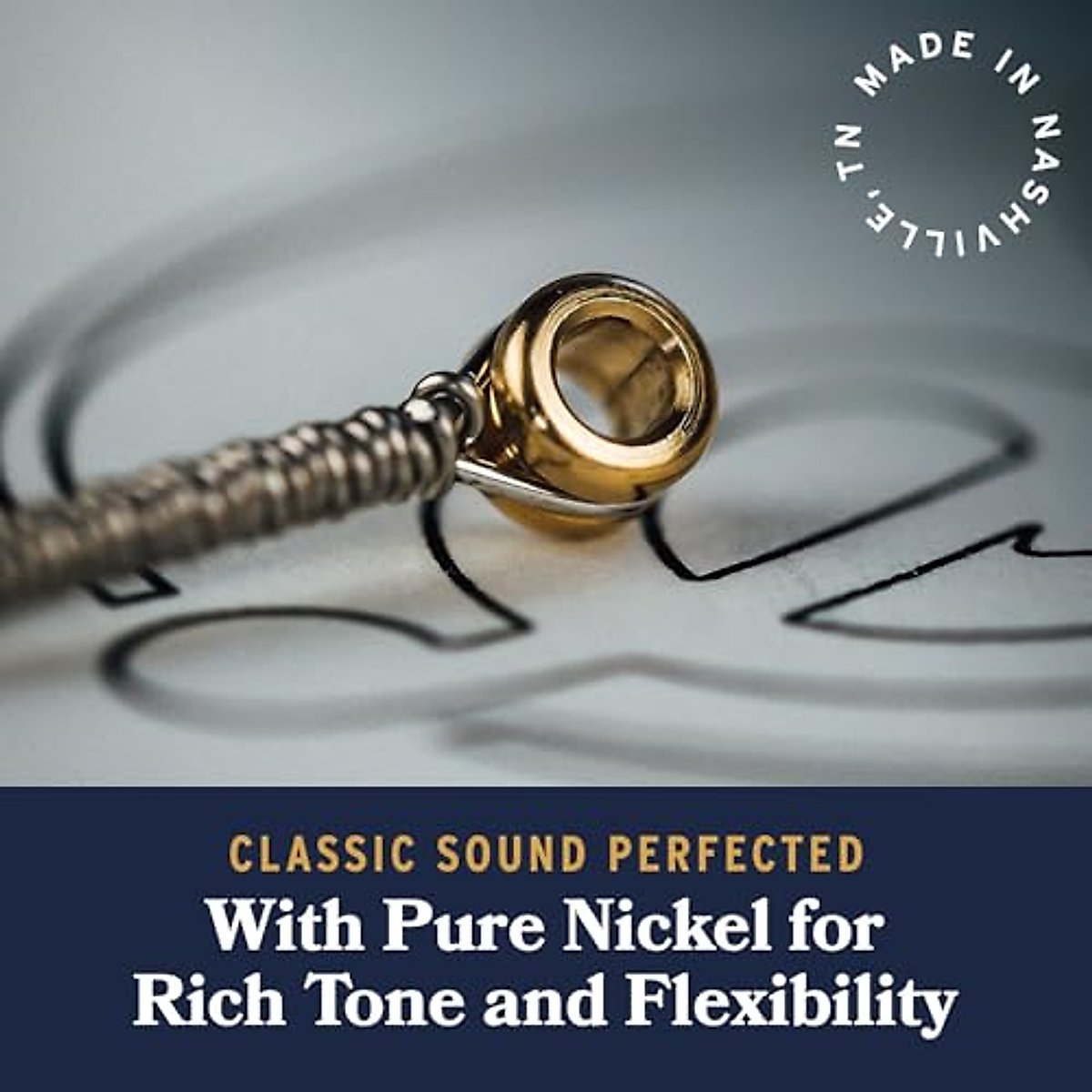 Stringjoy BR1046 Broadways Electric Pure Nickel Guitar Strings, 10-46 Classic Light Gauge, Durable, Guitar Strings for Enhanced Tone & Smooth Play, Electric Guitar Strings 6 String Set