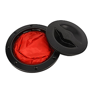 Dioche Kayak Hatch Cover, Black Hatch Cover Deck Plate Kit with Storage Bag for Kayak Boat Marine