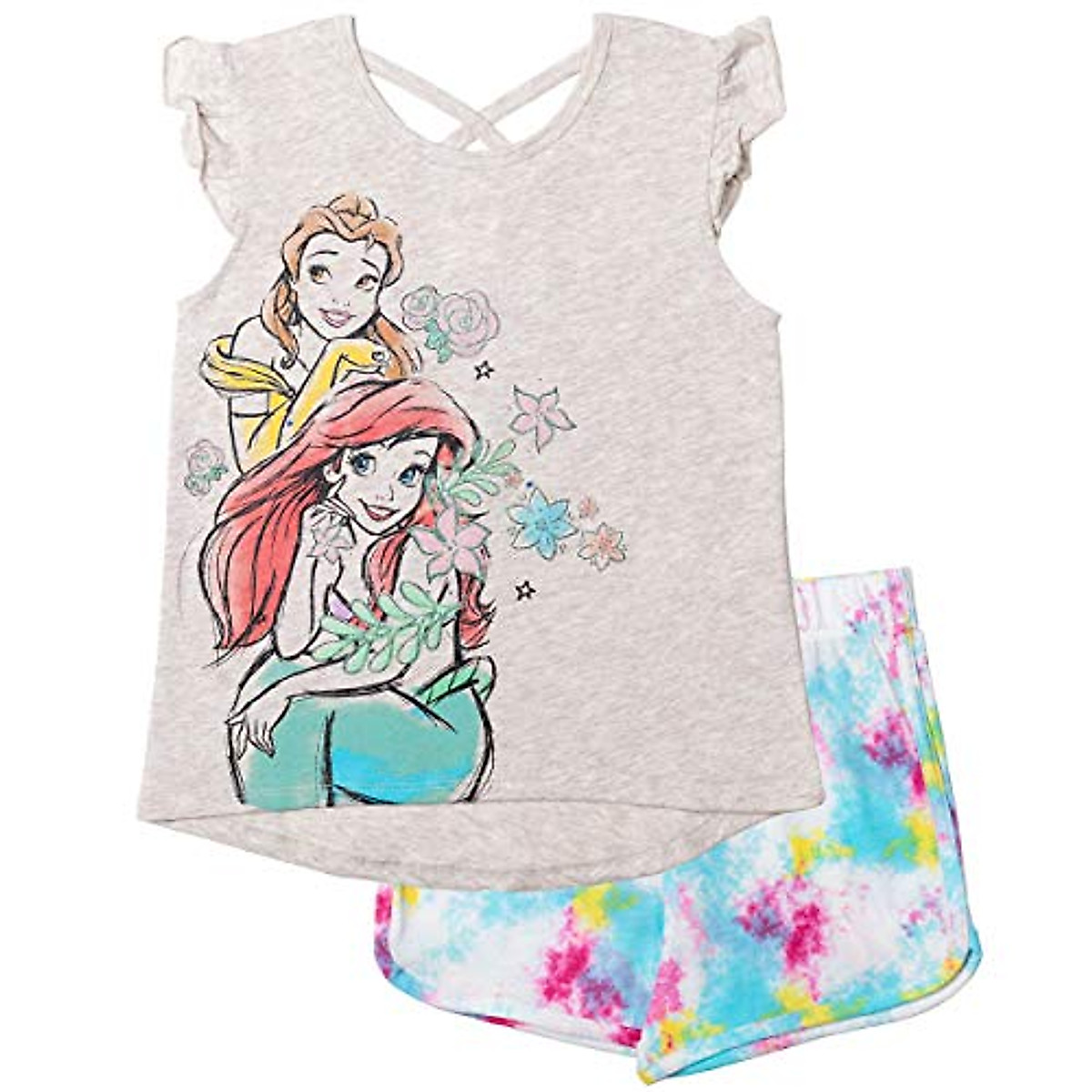 Disney Princesses Toddler Girls 4 Piece Mix n' Match Shorts & Legging Set - 2T White/Pink