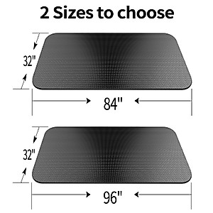 Large Exercise Mat 96" x 32",Exercise Equipment Mat,Treadmill Mat, Exercise Bike Mat, Workout Mats for Home Gym Flooring Rubber Mat Large Yoga Mat Cardio Mat for Weightlifting, Jump Rope,Fitness