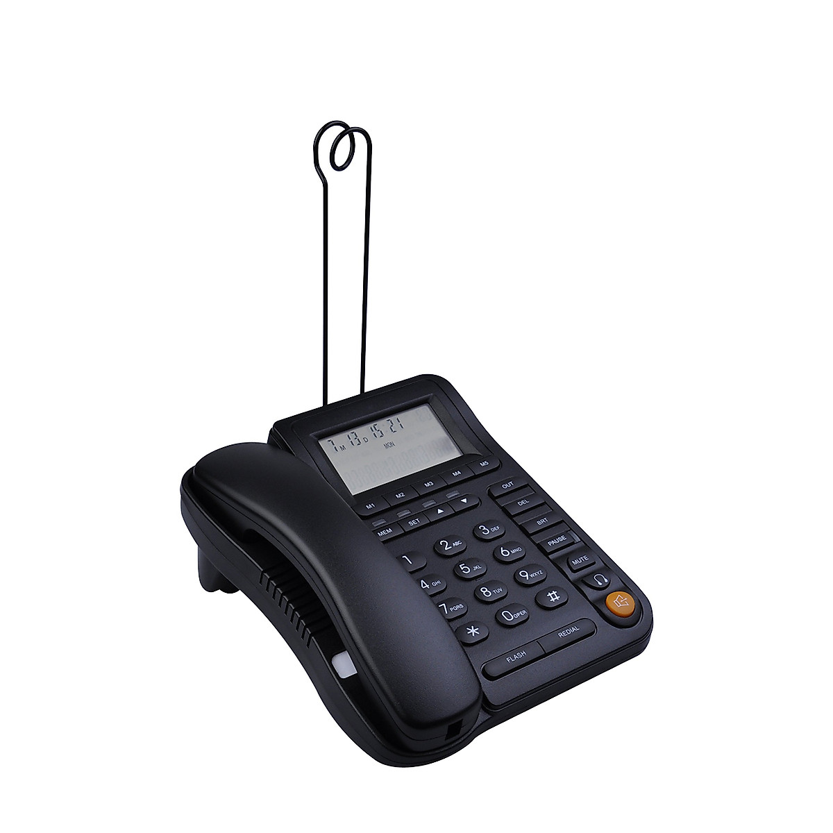 KerLiTar LK-P017B Call Center Corded Phone with Caller ID Receiver and Monaural Headset Noise Canceling Microphone