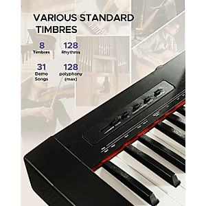 Starfavor 88 Key Digital Piano Beginner Electric Keyboard & Starfavor Piano Bench Adjustable